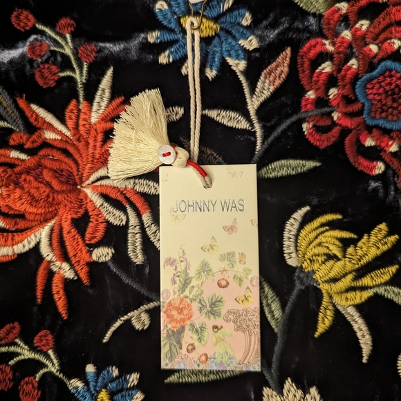 Johnny Was | Dresses | Johnny Was Xl Midnight Tiarei Velvet Tiered ...